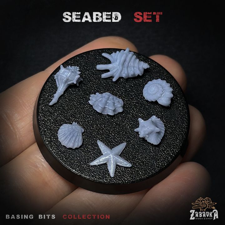 3D Printable Seabed - Basing Bits by Zabavka Workshop