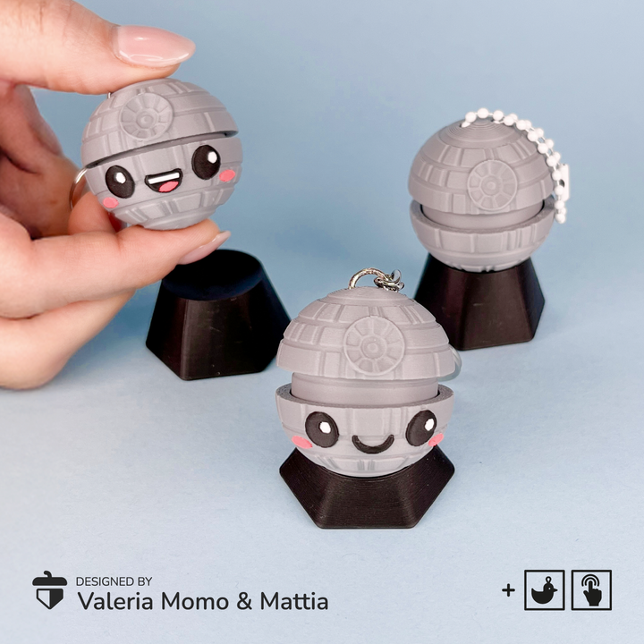 3D Printable Star Wars Kawaii Death Star , Clicker & Keychain! 💫🛸 by ...