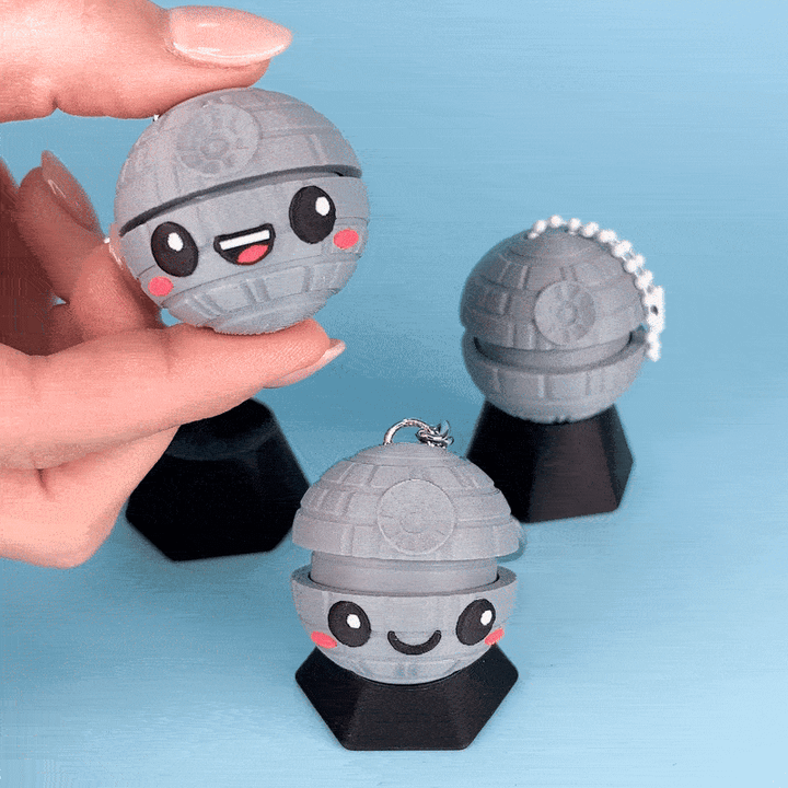3D Printable Star Wars Kawaii Death Star , Clicker & Keychain! 💫🛸 by ...