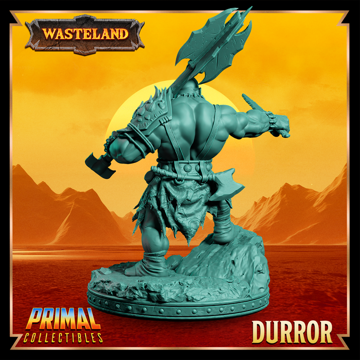 3D Printable Dwarf - Durror - April 2025 - Wasteland by PRIMAL Collectibles