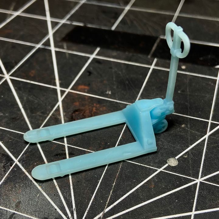3D Printable Pallet Jack by JSK Miniatures