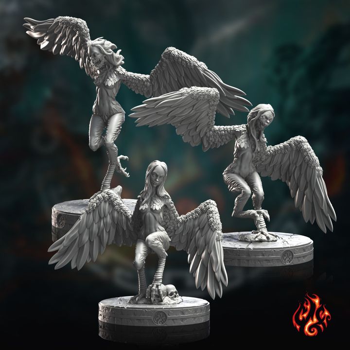 3D Printable Dread Harpies by Crippled God Foundry