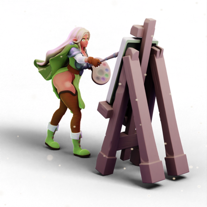 3D Printable Colleen (elf) - 32/75mm Sup/Unsup by Goomer Minis | 3D ...