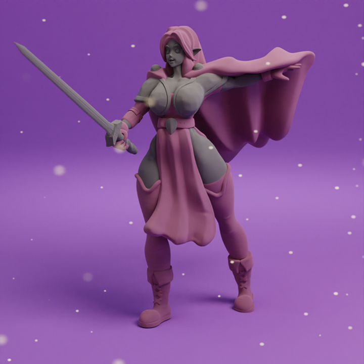 3D Printable Colleen (elf) - 32/75mm Sup/Unsup by Goomer Minis | 3D ...