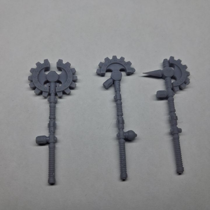 3D Printable 3 x "Tech" axes by Alan King