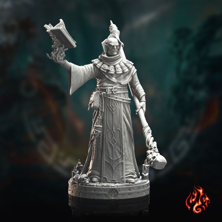 3D Printable Red Wizard by Crippled God Foundry