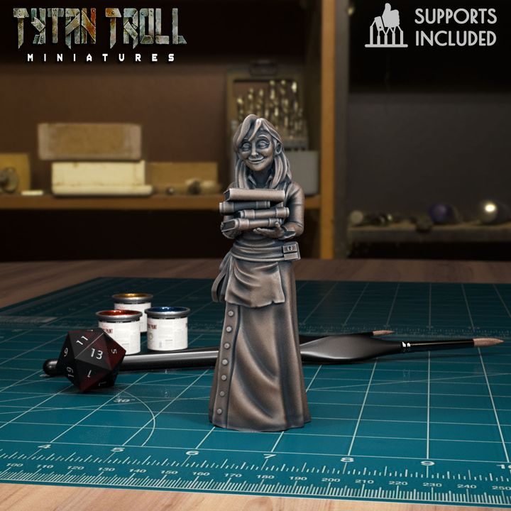 3D Printable Stella Wachter [Pre-Supported] by TytanTroll Miniatures