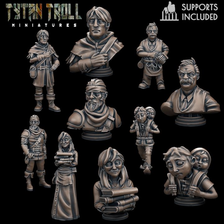 3D Printable Curse of Strahd Mini Bust Pack 17 [Pre-Supported] by ...