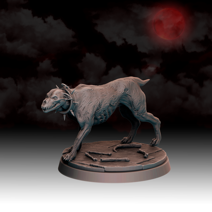 3D Printable Death Hound - Standing Pose by Vortex Studios