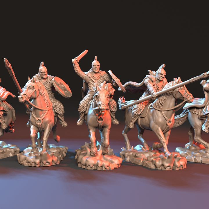 3D Printable Knight Riders by Papel 3D