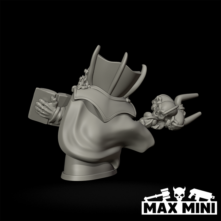 3D Printable Halfling Necromancer by Max Mini