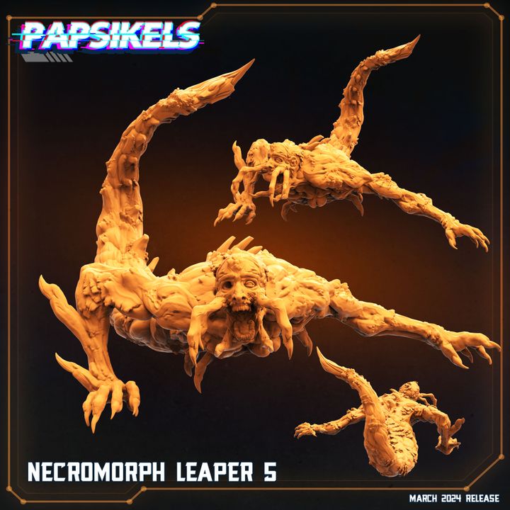 3D Printable NECROMORPH LEAPERS by PAPSIKELS MINIATURES