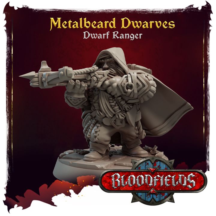 3D Printable Metalbeard Dwarves - Dwarf Ranger 2 - Additional ...