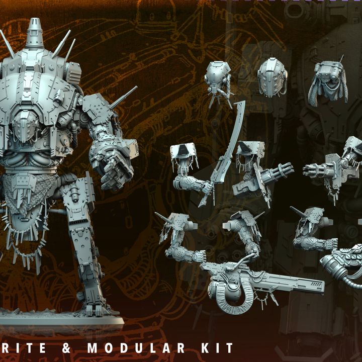 3D Printable Nomad Archimandrite by Archvillain Games