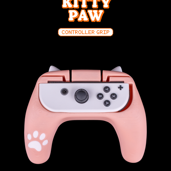 3D Printable Kitty Paw - Controller Grip by Stlflix