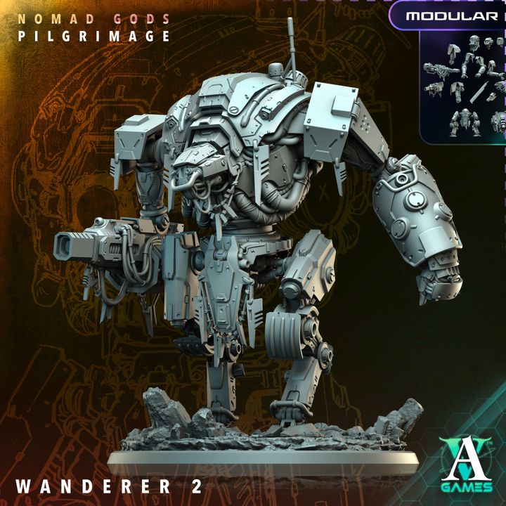 3D Printable Nomad Wanderer by Archvillain Games