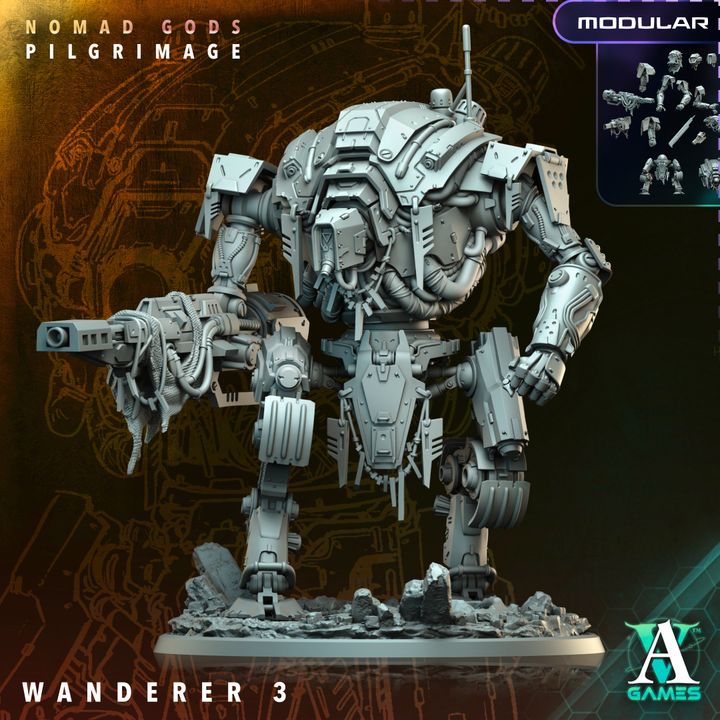 3D Printable Nomad Wanderer by Archvillain Games