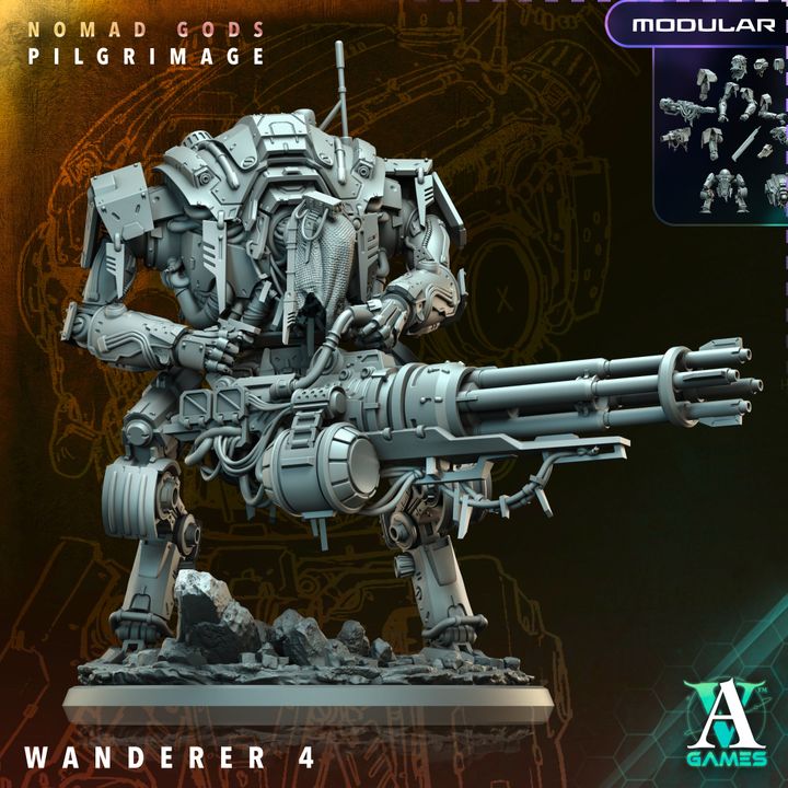 3D Printable Nomad Wanderer by Archvillain Games