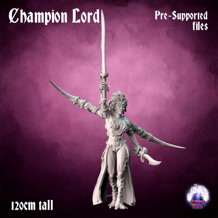 3D Printable Champion Lord- Scourge Daemon - Multiple weapon options by ...