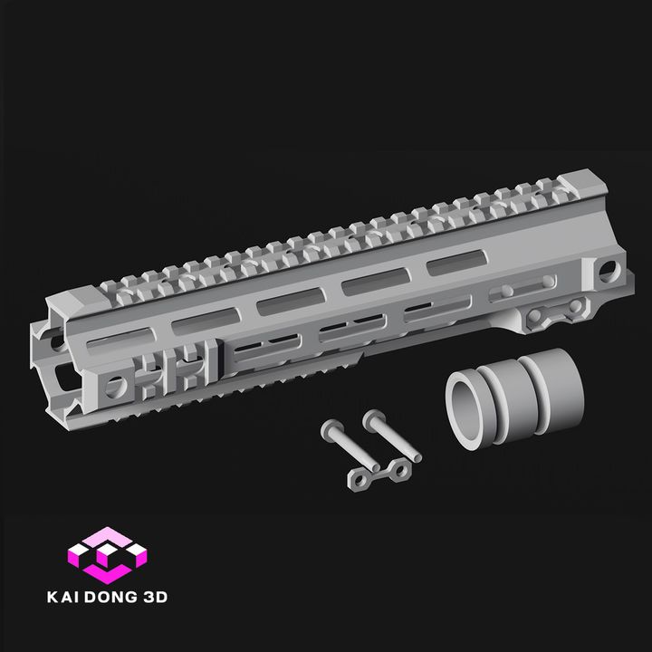 3D Printable GEISSELE HANDGUARD SUPER MODULAR MK4 M-LOK 10.5 by Kai Dong