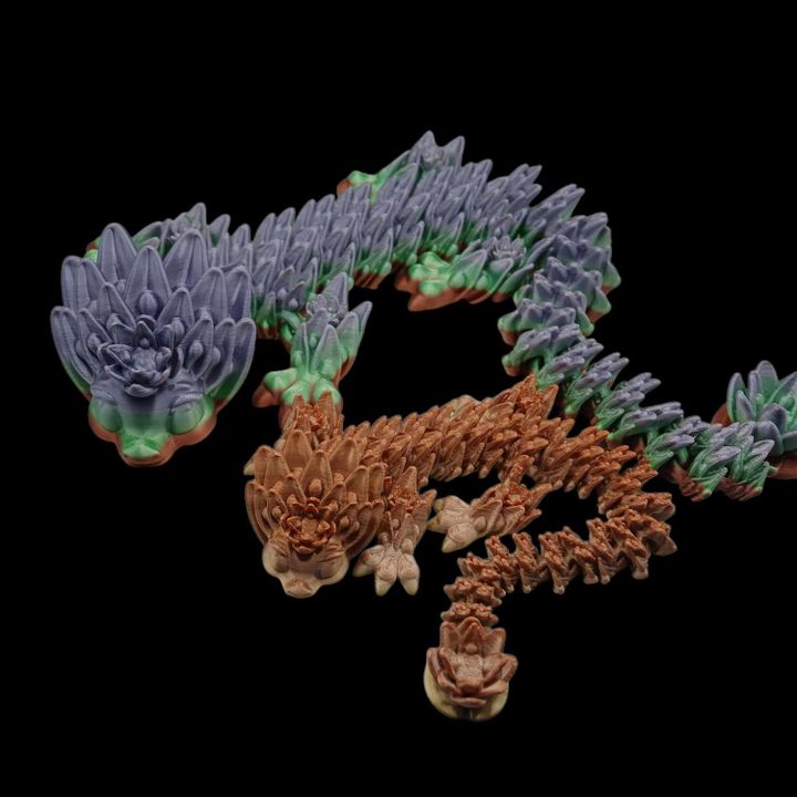 3D Printable Lotus Dragon by The Dragon's Den
