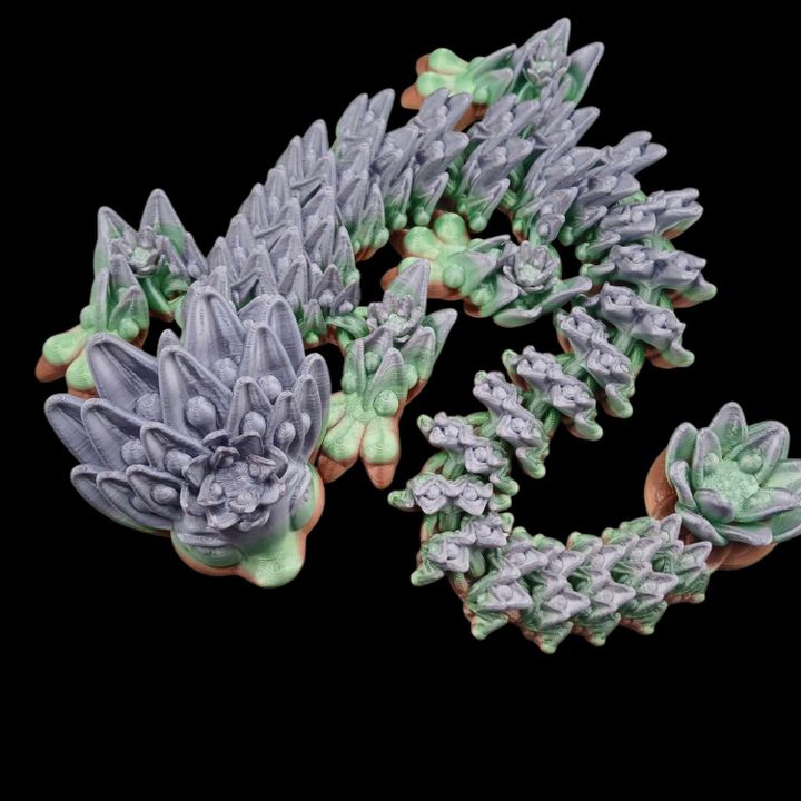 3D Printable Lotus Dragon by The Dragon's Den