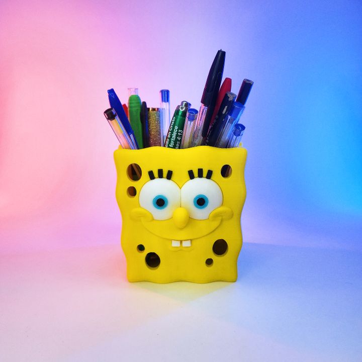 3D Printable SpongeBob Organizer - By Colors by Aslan