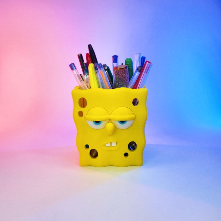 3D Printable SpongeBob Organizer - By Colors by Aslan