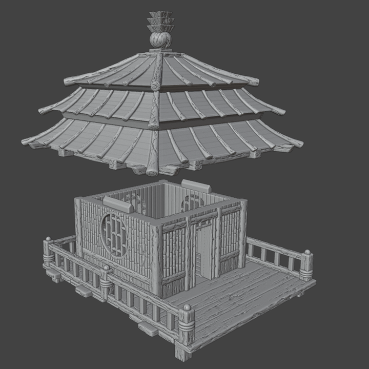 3D Printable Japanese House by Creator