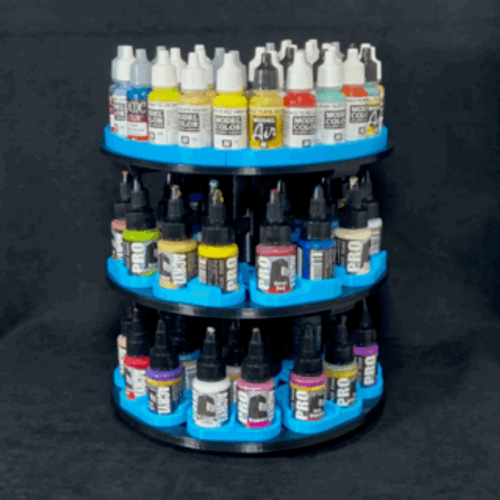 3D Printable Modular Paint Rack by JSK Miniatures