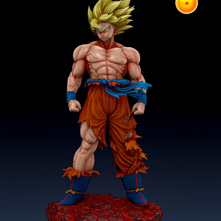 3D Printable GOKU NAMEK by Lucas Perez