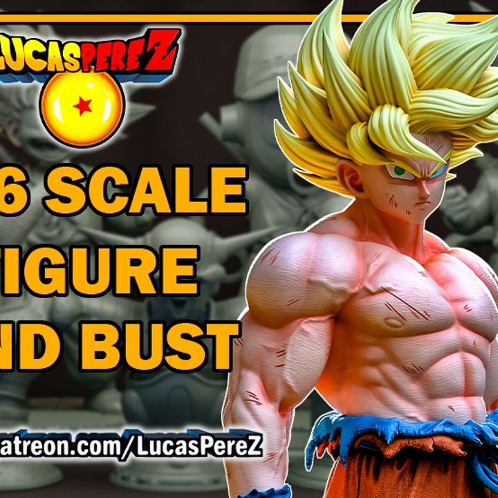 3D Printable GOKU NAMEK by Lucas Perez