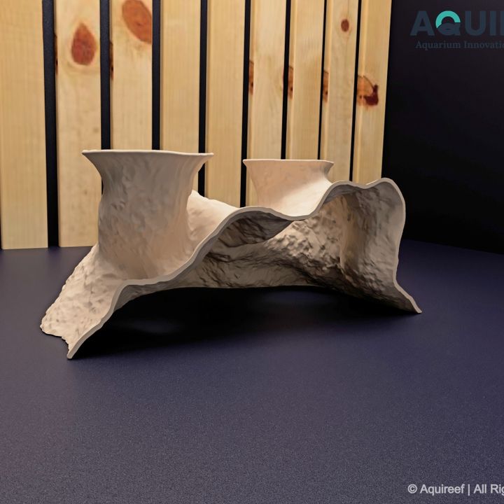 3D Printable Mira 3D Aquarium & Terrarium Cave STL | Double Chamber ...