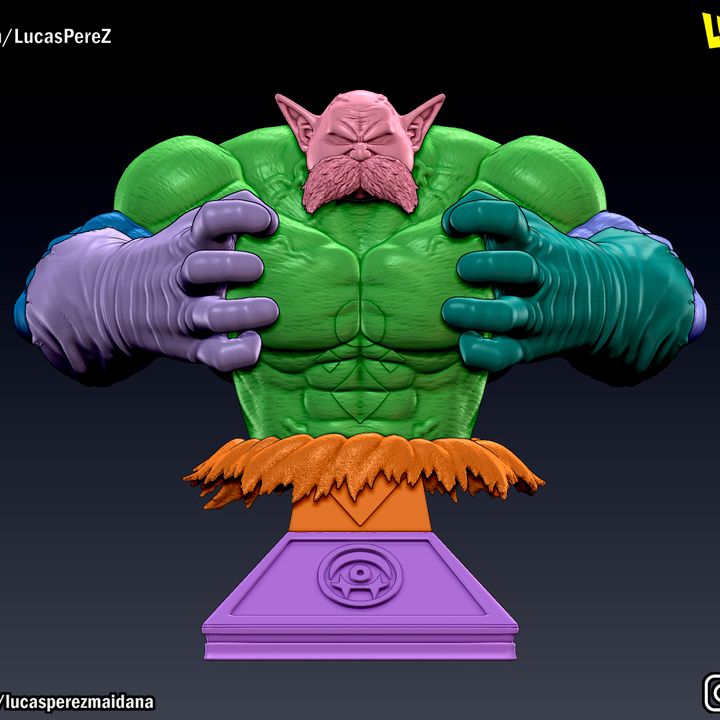 3D Printable TOOPO BUST by Lucas Perez