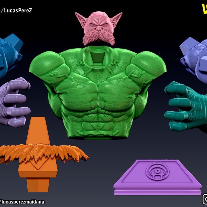 3D Printable TOOPO BUST by Lucas Perez