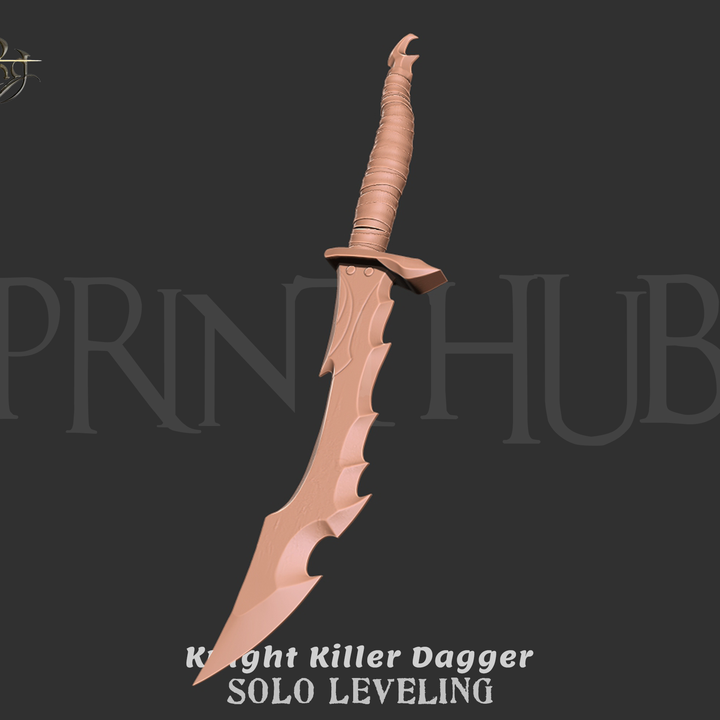 3D Printable Knight Killer Dagger Cosplay 3d print by Printhub