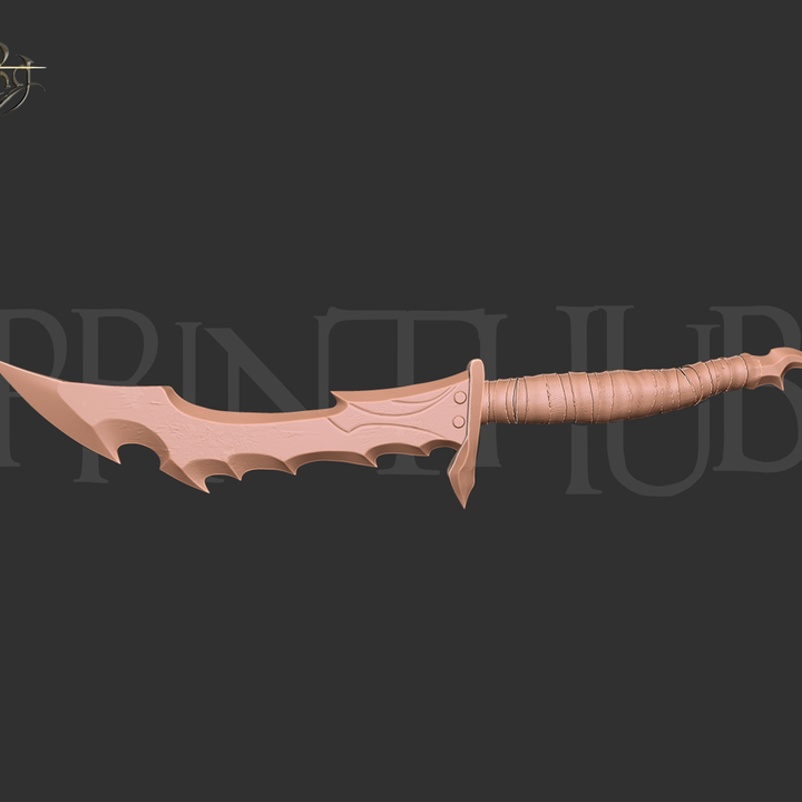 3D Printable Knight Killer Dagger Cosplay 3d print by Printhub