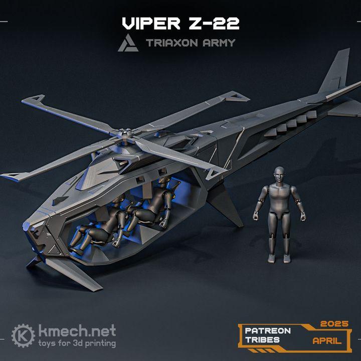 3D Printable VIPER aircraft by Kmech