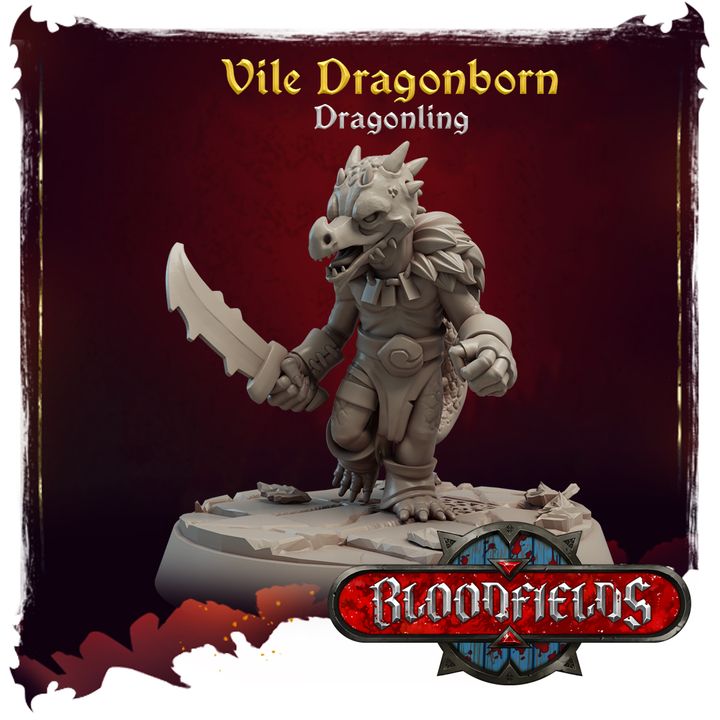 3D Printable Vile Dragonborn - Dragonling 2 - Additional Miniatures by ...