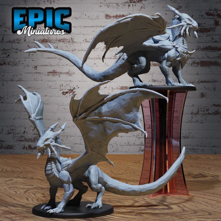 3D Printable Sapphire Dragon Young / Legendary Drake / Mountain Monster ...