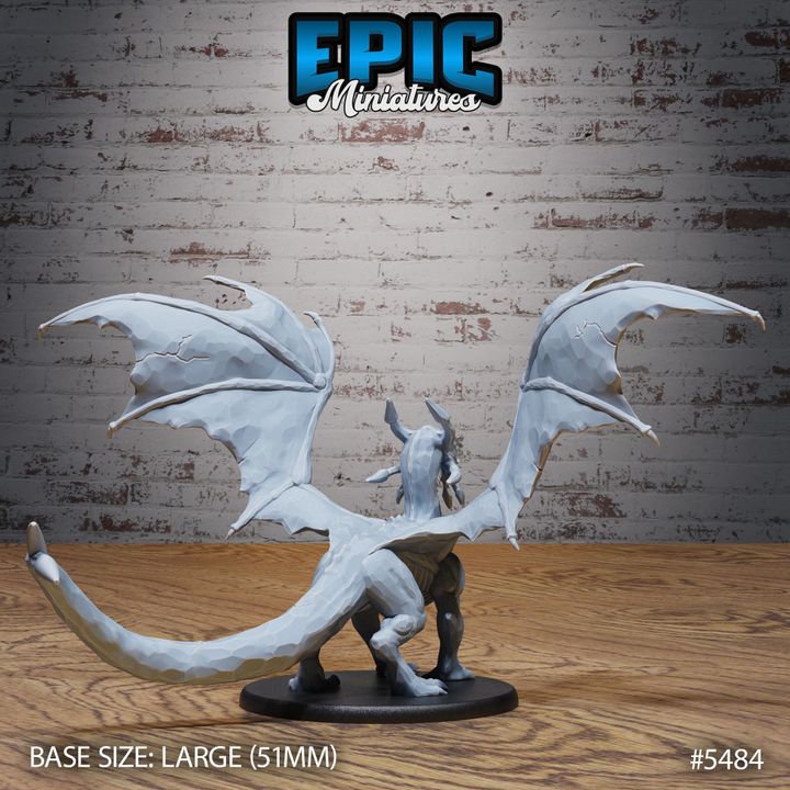 3D Printable Sapphire Dragon Young / Legendary Drake / Mountain Monster ...