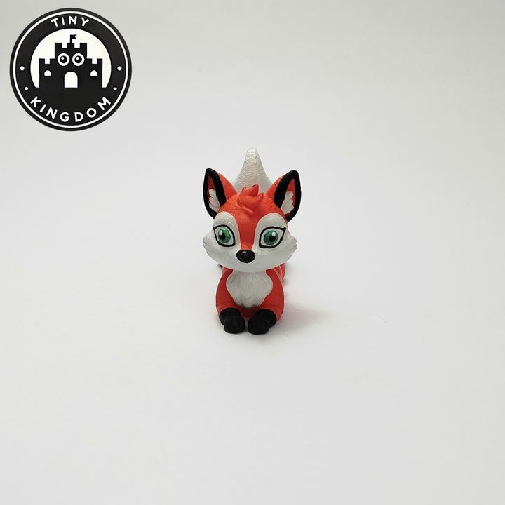 3D Printable Flexi Tiny Fox, Articulated fidget figure, keychain ...
