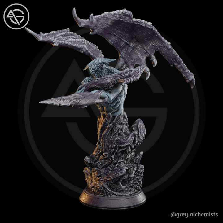 3D Printable Kaldaroth the Shadow Demon with Wings - DnD Monsters ...
