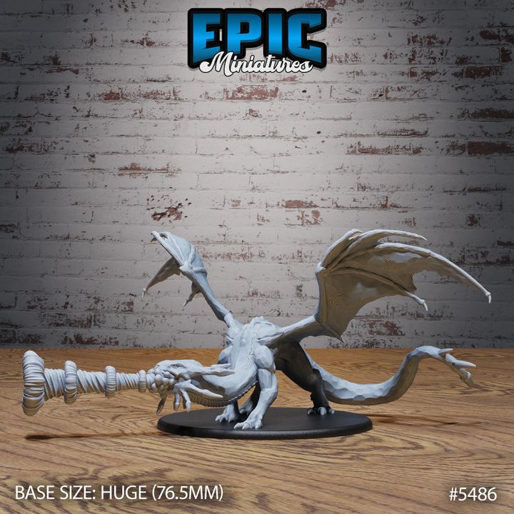 3D Printable Sapphire Dragon Adult Breath / Legendary Drake / Mountain ...