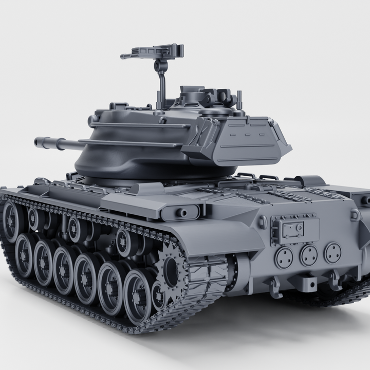 3D Printable M47 General Patton II (US, 1952, post-WW2) by Wargame3d