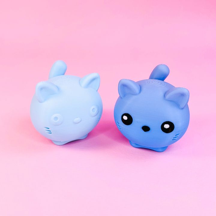 3D Printable Mini! Clicker Cat Fidget 😆😸, No Stress, Clicky Game by ...