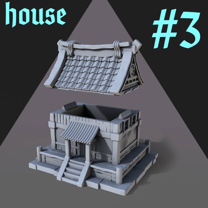 3D Printable Japanese House by Creator
