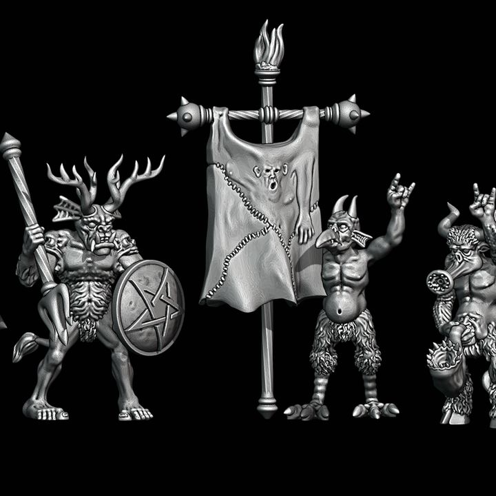 3D Printable Demons of the nether by Red Nebular