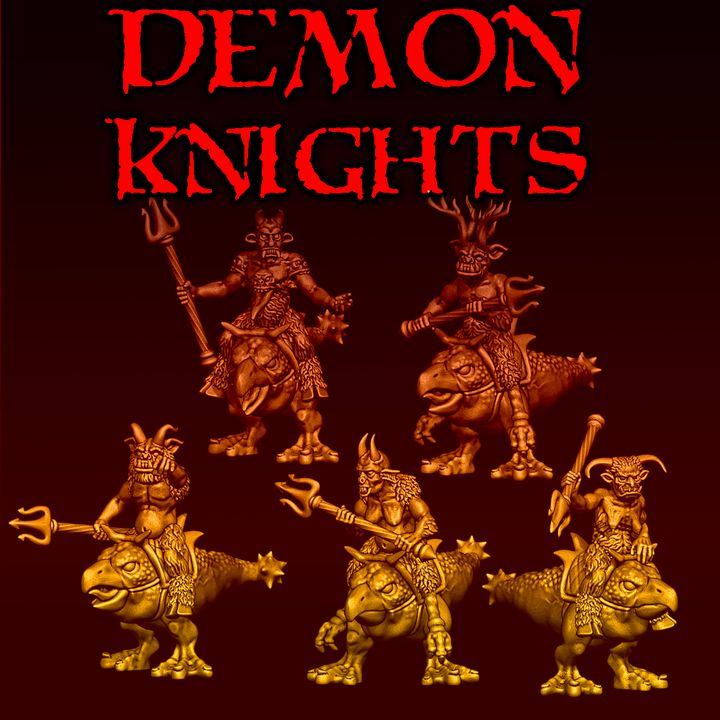 3D Printable Demon knights by Red Nebular