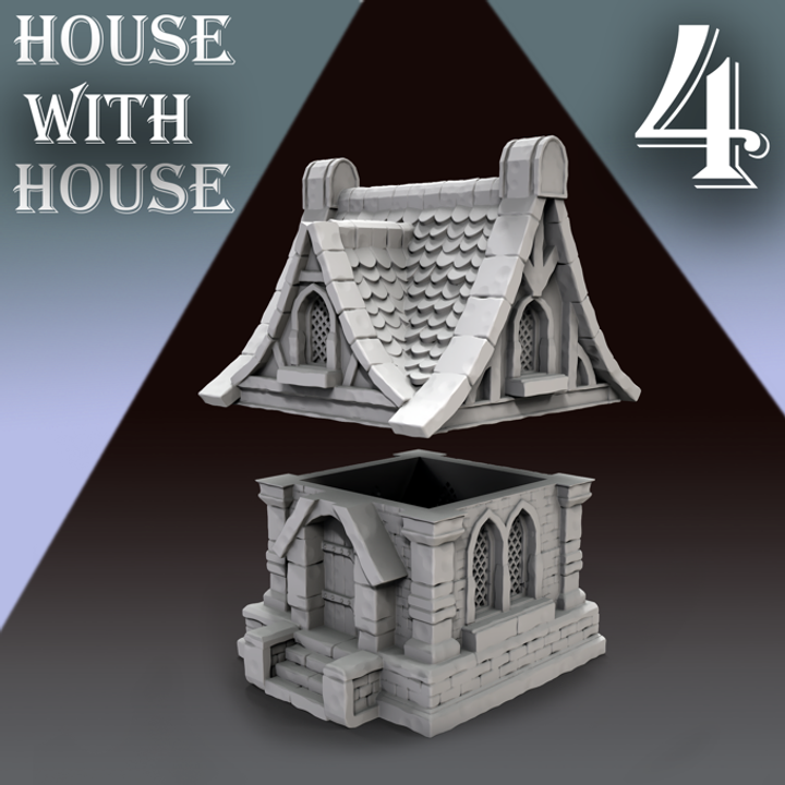 3D Printable Medieval house by Creator